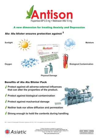 Antison Tablet Promotional Message | PDF