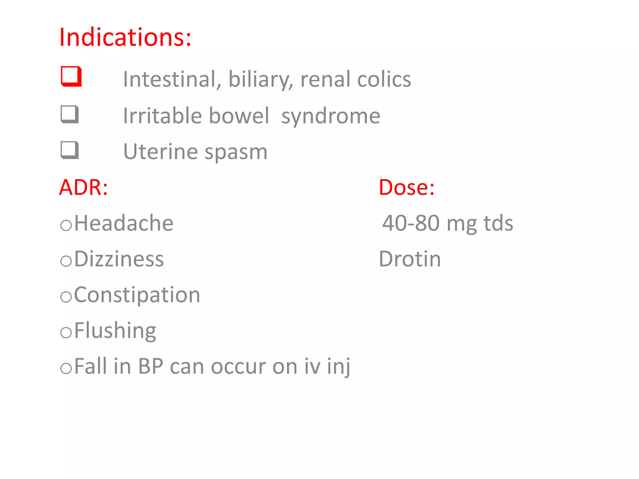 Antispasmodic drugs | PPTX