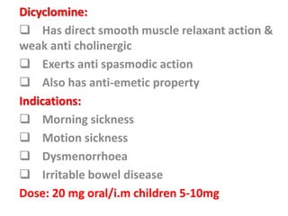 Antispasmodic drugs | PPTX