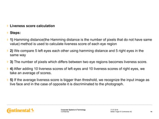 Antispoofing techniques in Facial recognition | PPTX