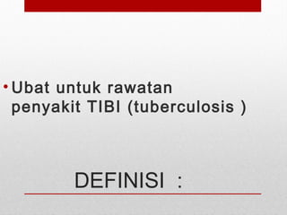 ANTI T.B DRUGS | PPT