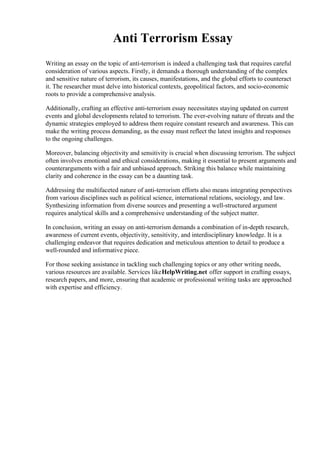 Anti Terrorism Essay.pdf