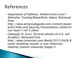 Anti-terrorism training | PPTX