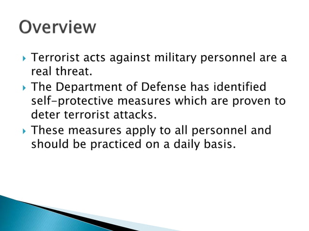 Anti-terrorism training | PPTX