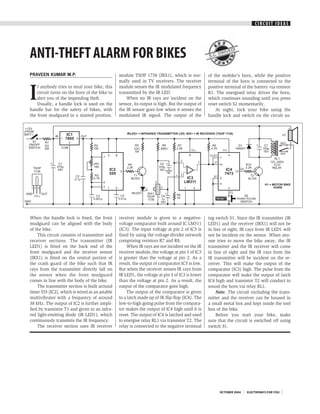 Anti theft alarm for bikes | PDF