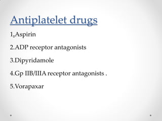 Antithrombotic drugs (antiplatelet &anticoagulants) .pdf