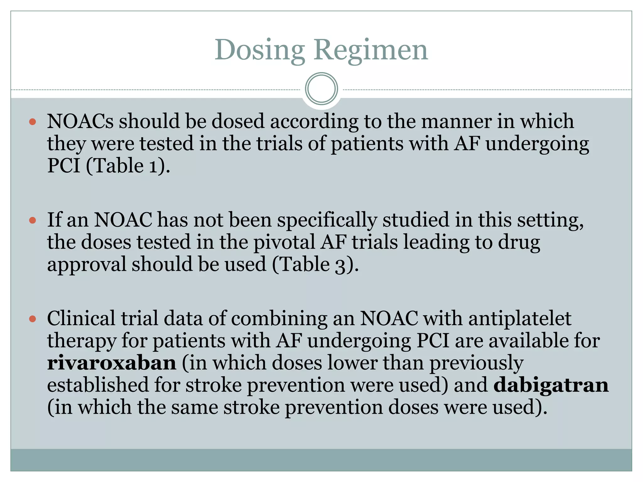 Antithrombotic therapy in patients with atrial | PPTX