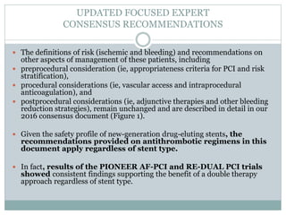 Antithrombotic therapy in patients with atrial | PPTX
