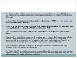 Antithrombotic therapy in patients with atrial | PPTX