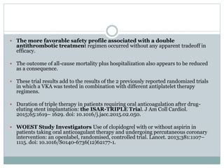 Antithrombotic therapy in patients with atrial | PPTX