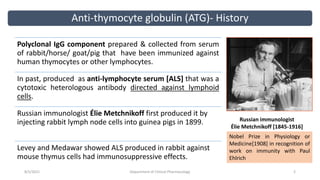 Antithymocyte globulin associated Hypersensitivity reaction | PPT