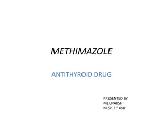 Anti-Thyroid Drugs | PPTX