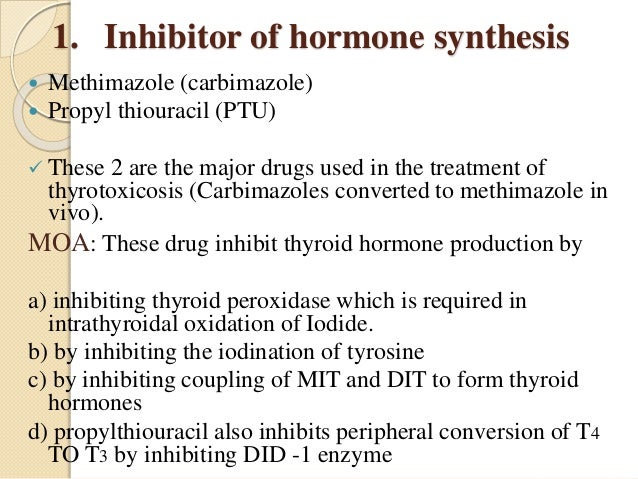 Anti thyroid drugs