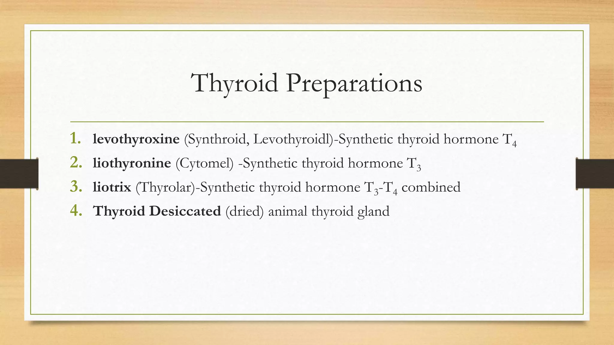 Anti thyroid and thyroid drugs | PPTX | Thyroid Disorders | Endocrine ...