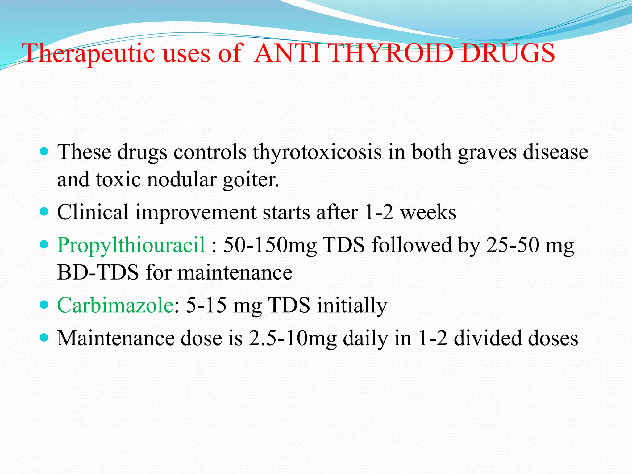 Anti thyroid drugs | PPTX