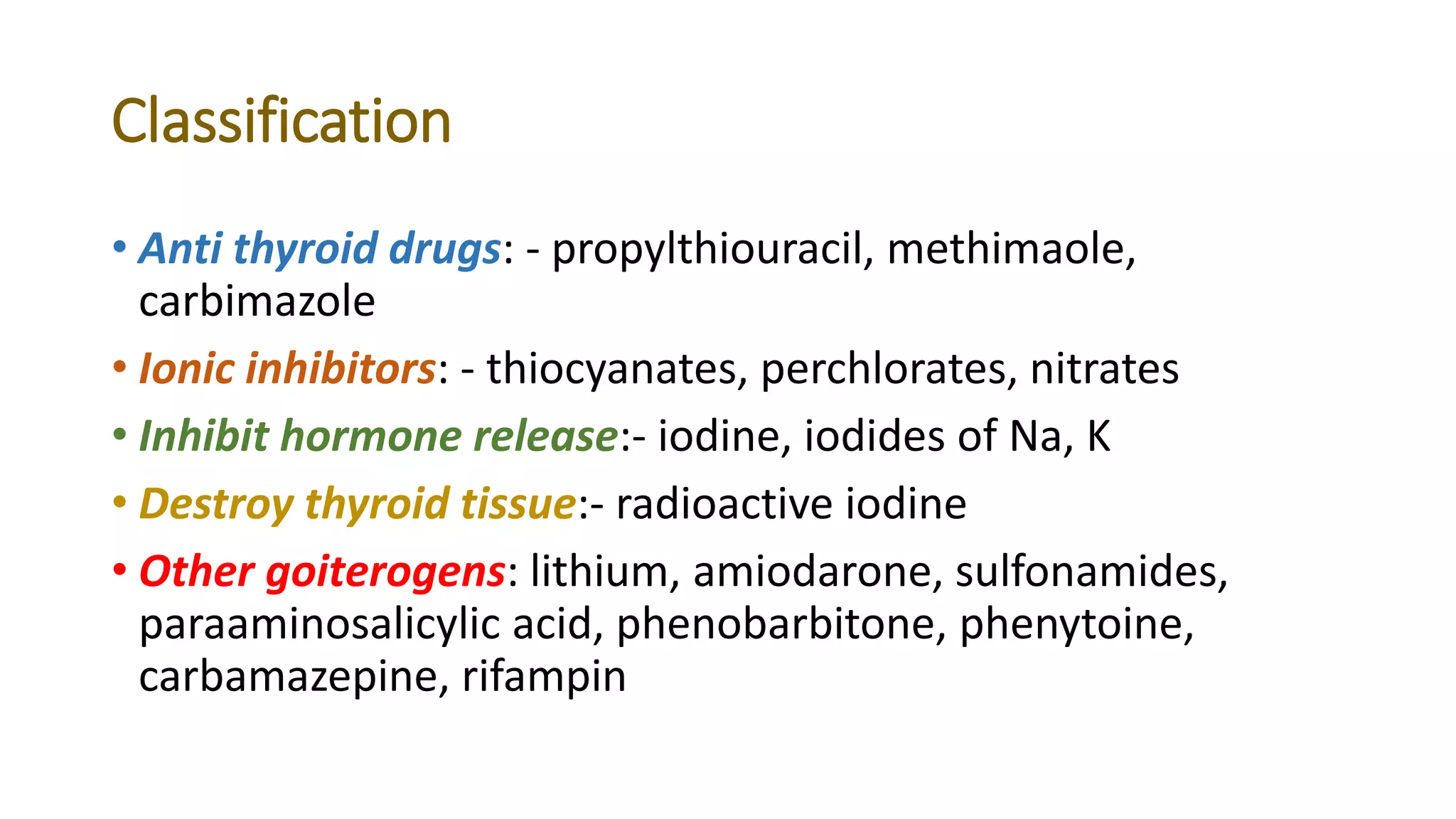 Anti thyroid drugs | PPT