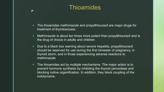 Anti thyroid drugs by tasnim | PPT
