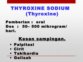 ANTITHYROID, THYROID PREPARATION & IODISED SALT | PPT