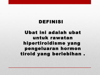 ANTITHYROID, THYROID PREPARATION & IODISED SALT | PPT