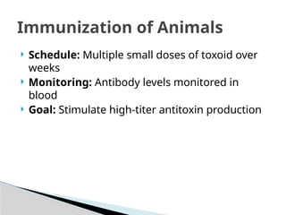 General method of the preparation of antitoxin | PPTX