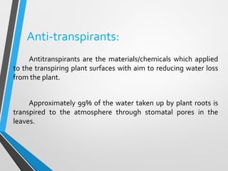 Use of Antitranspirants | PDF