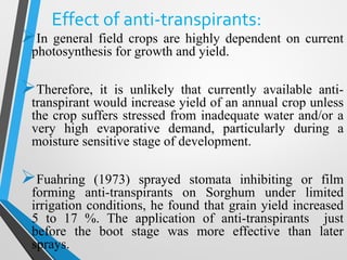 Use of Antitranspirants | PDF
