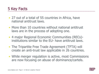 Antitrust in Africa | PPT