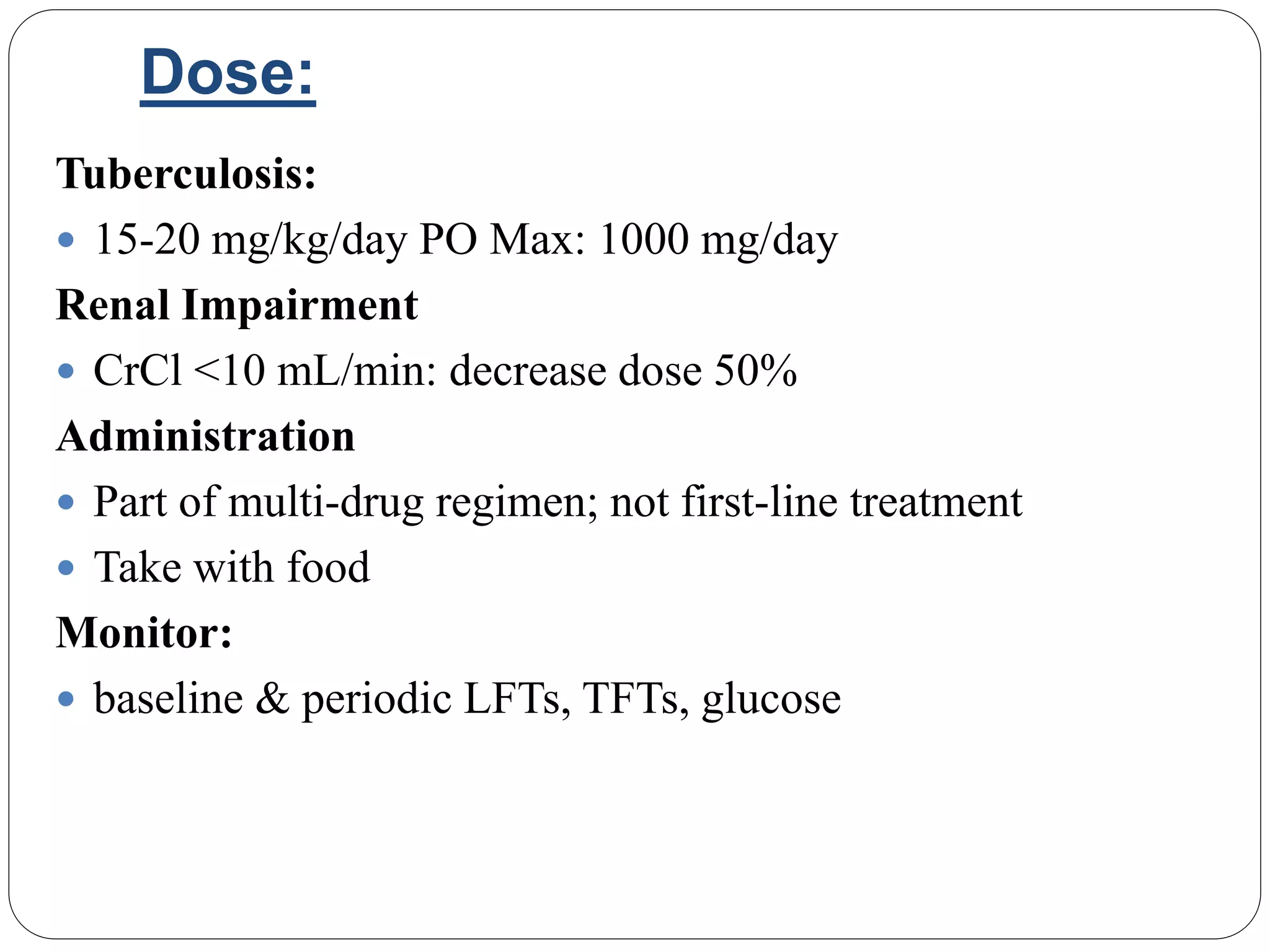 Anti tubercular drugs | PPTX