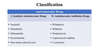 Antitubercular Agents | PPTX | Chemistry | Science