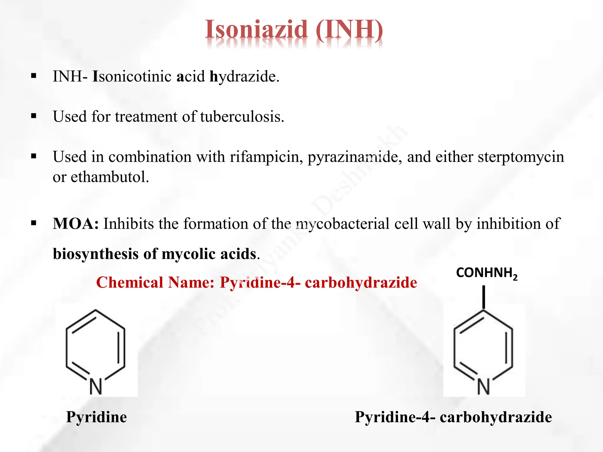 Antitubercular Agents( PHARAMCEUTICAL CHEMISTRY) | PDF