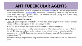 Anti tubercular drug Medicinal Chemistry III | PPT