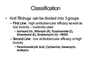 Antitubercular Drug | PPTX