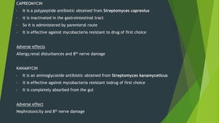 Antitubercular drugs | PPT