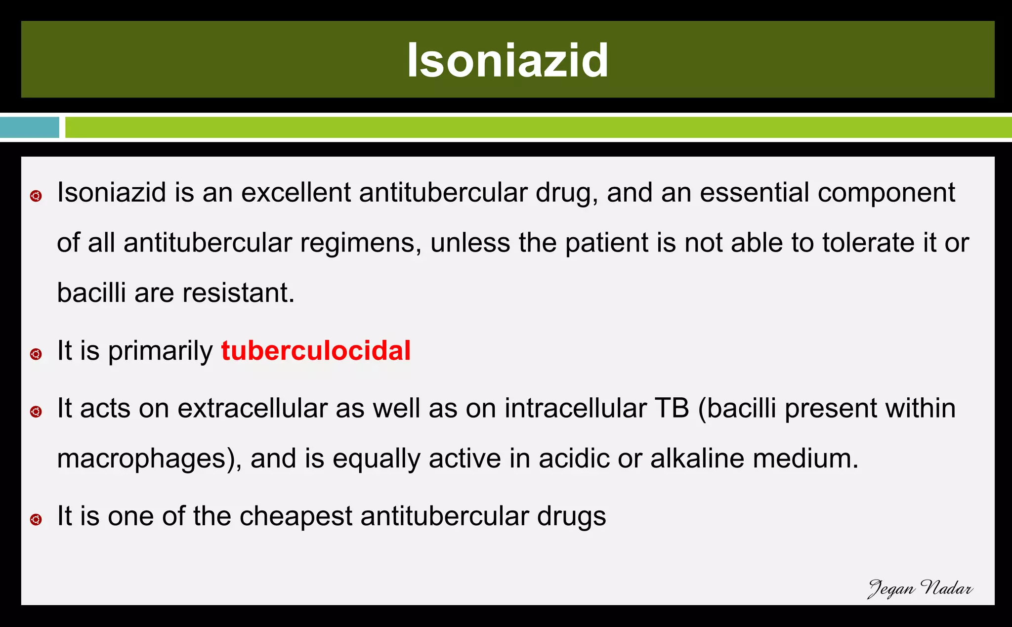 Anti tubercular drugs | PDF