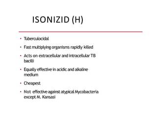 Antitubercular drugs | PPTX