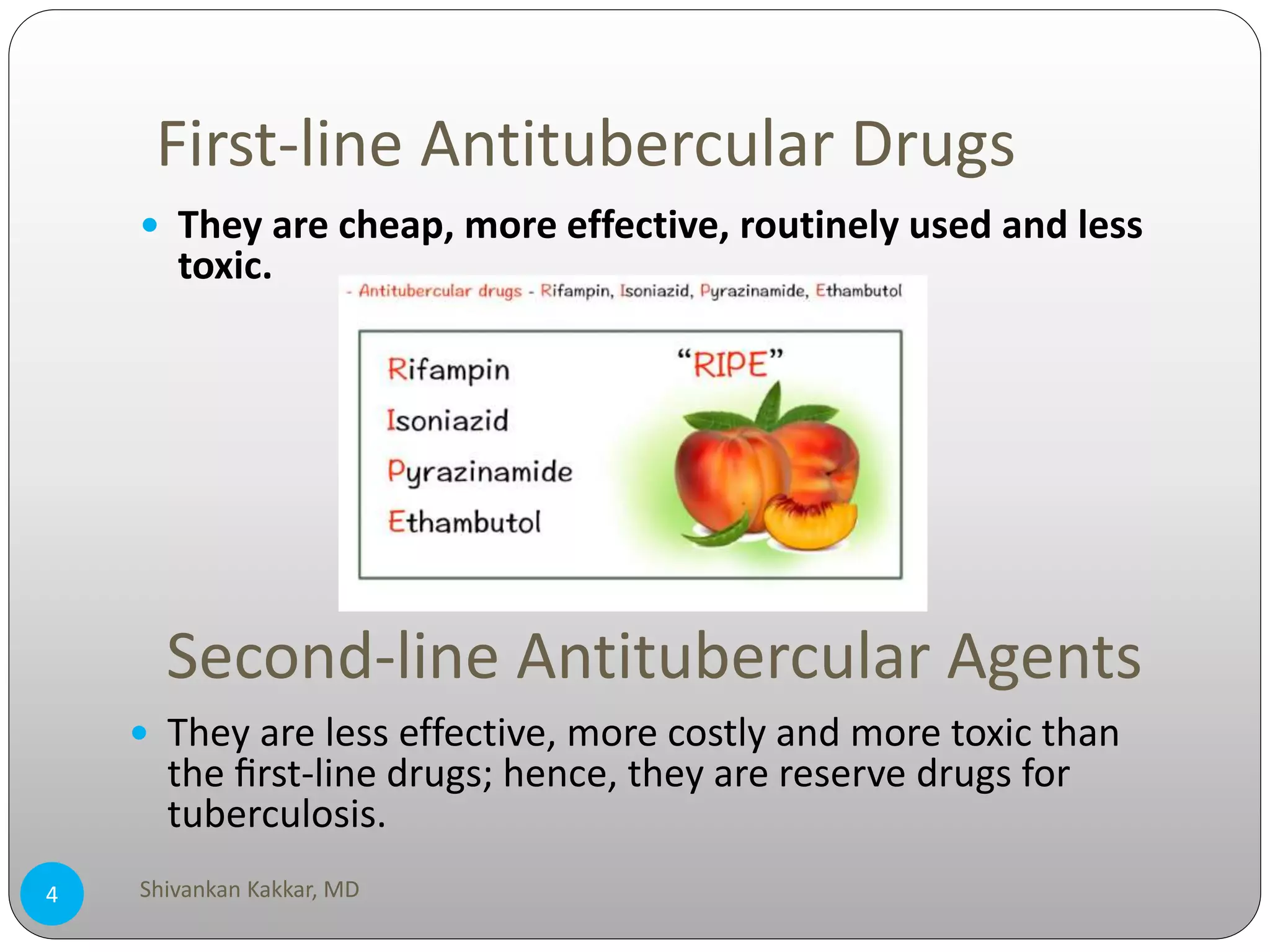Antitubercular drugs | PPTX