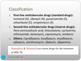 Antitubercular drugs | PPTX