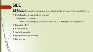 ANTITUBERCULAR DRUGS and classification,sar,uses of drugs | PPTX