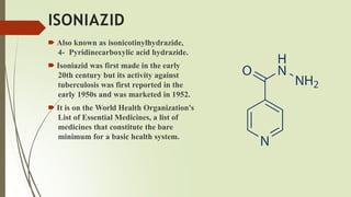 ANTITUBERCULAR DRUGS and classification,sar,uses of drugs | PPTX