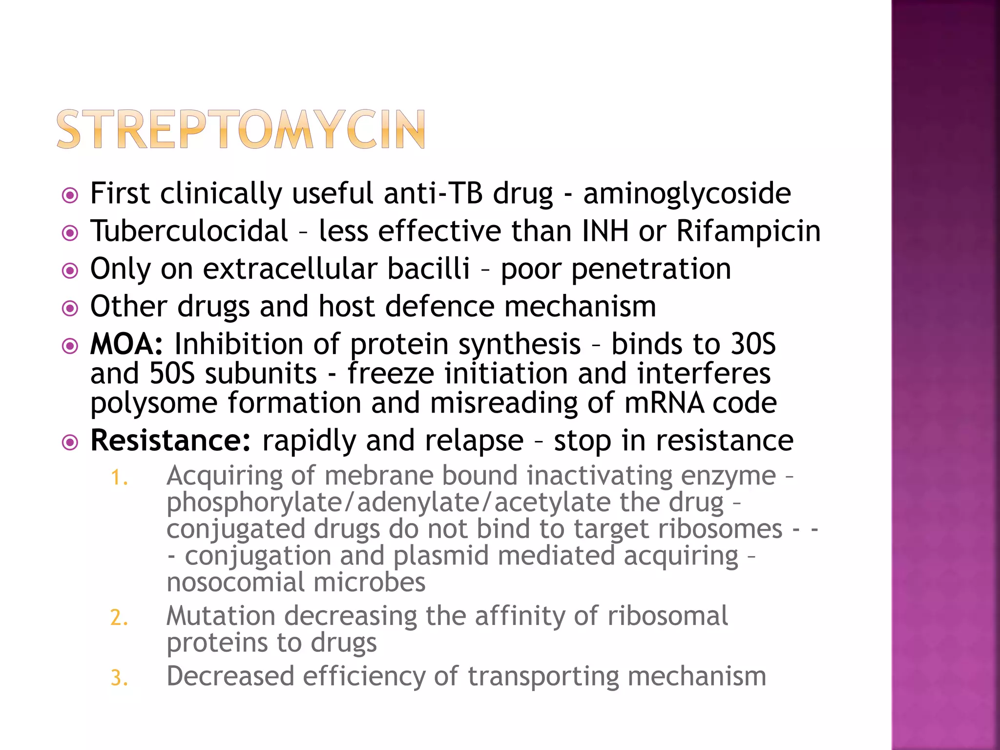 Pharmacology of Antitubercular Drugs | PPTX