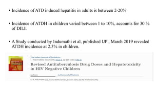 Antitubercular drugs and hepatotoxicity | PPTX