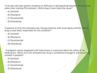 antitubercular drugs | PDF