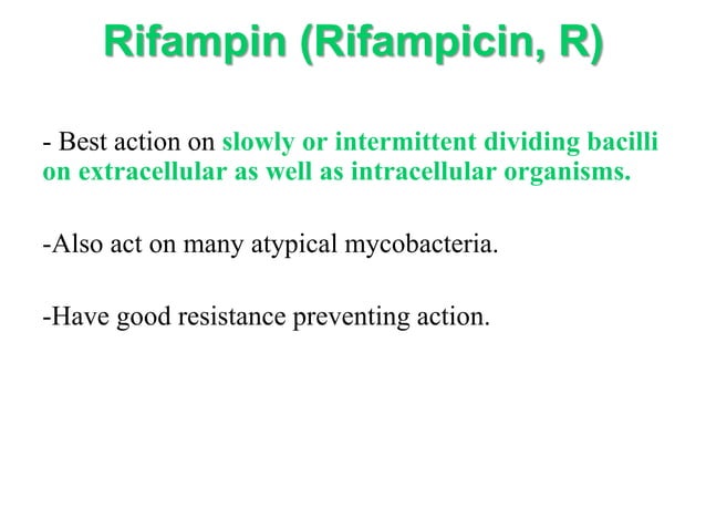 Antitubercular drugs and management of TB.ppt | Chemistry | Science