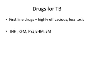 Anti tubercular treatment | PPTX