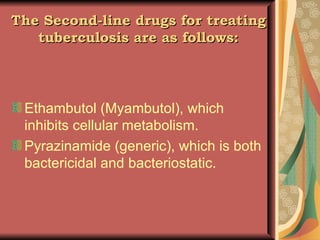 Antituberculosis Drugs 1 Manisacan Et Al( Midterm 2) | PPT