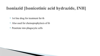 Antituberculosis Drugs As Per Tripathi Pptx