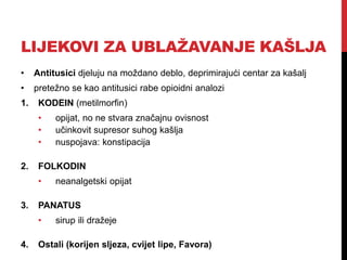 Antitusici i ekspektoransi | PPSX