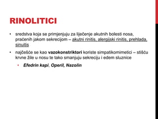 Antitusici i ekspektoransi | PPSX