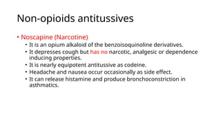 Antitussive and mucolytic drugs, surfactants.pptx