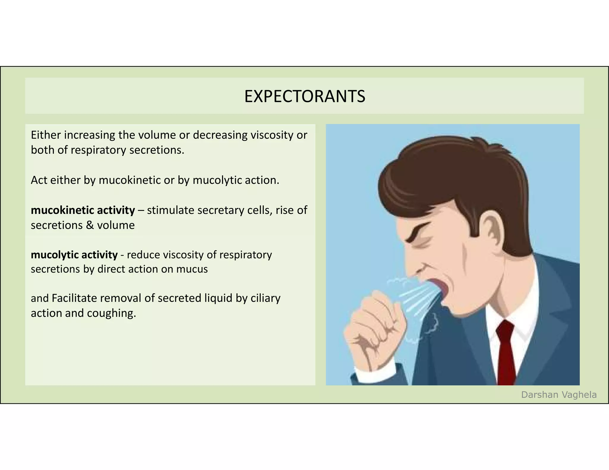 Antitussive, expectorants, nasal decongestants | PDF